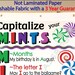 Capitalization MINTS Anchor Chart, Printed on FABRIC Durable Flag ...