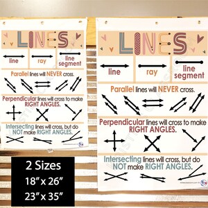 Lines BOHO Colors perpendicular-parallel-intersecting-line Segment-ray ...