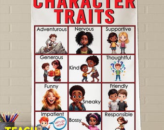 Character Traits LAMINATED Anchor Chart - Etsy