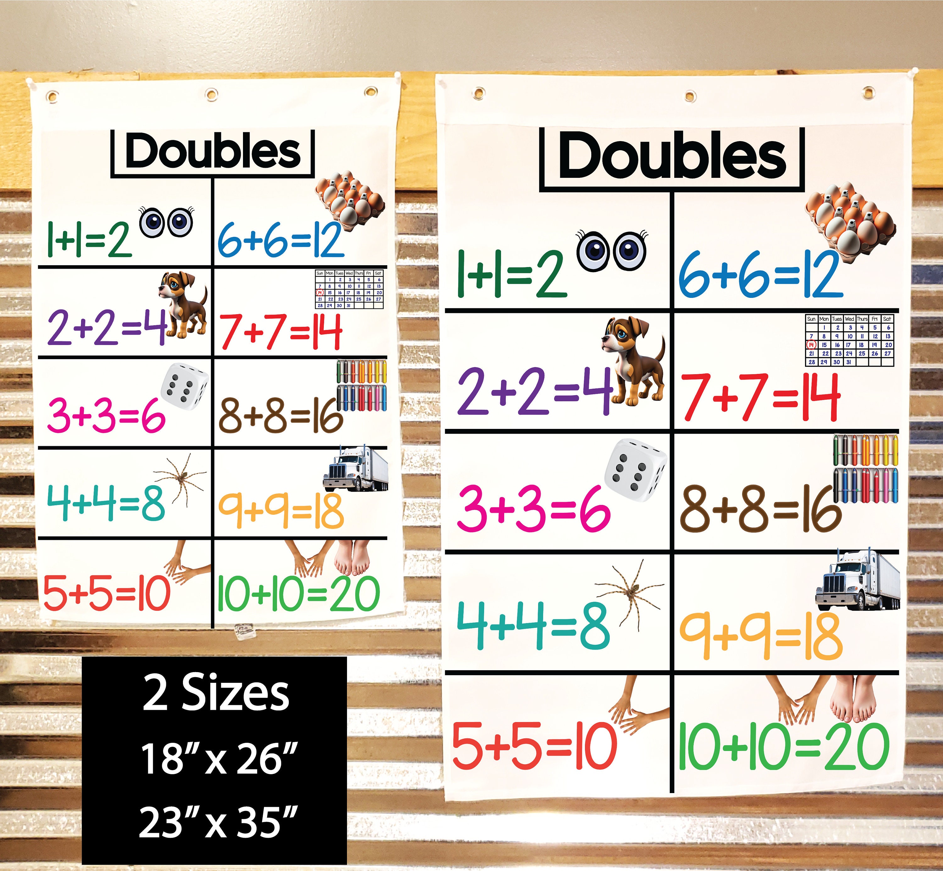 Doubles Anchor Chart Printed on FABRIC Anchor Charts Are Flag Material ...