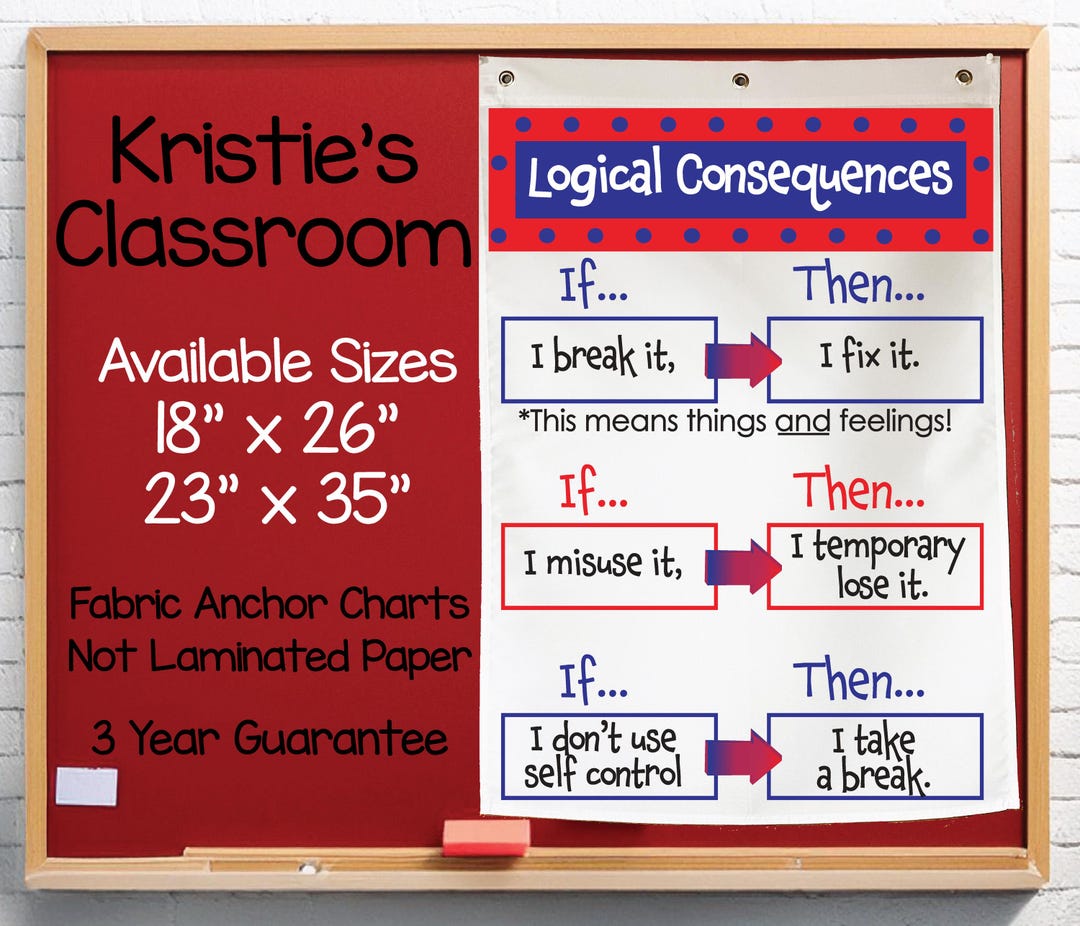 Logical Consequences Anchor Chart, Printed on FABRIC! Durable Flag ...