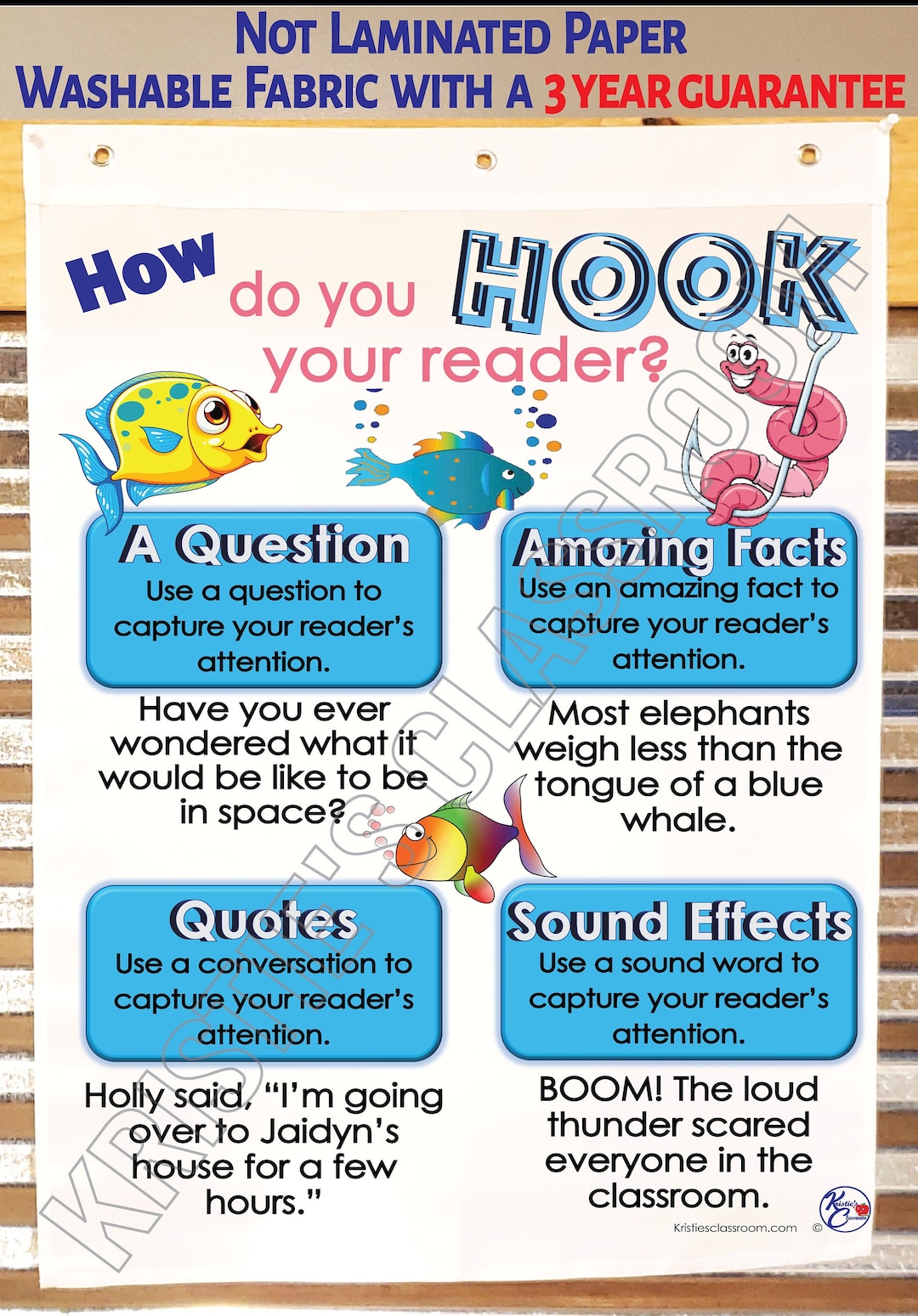 Hook Your Reader Anchor Chart Printed on FABRIC Durable Flag - Etsy