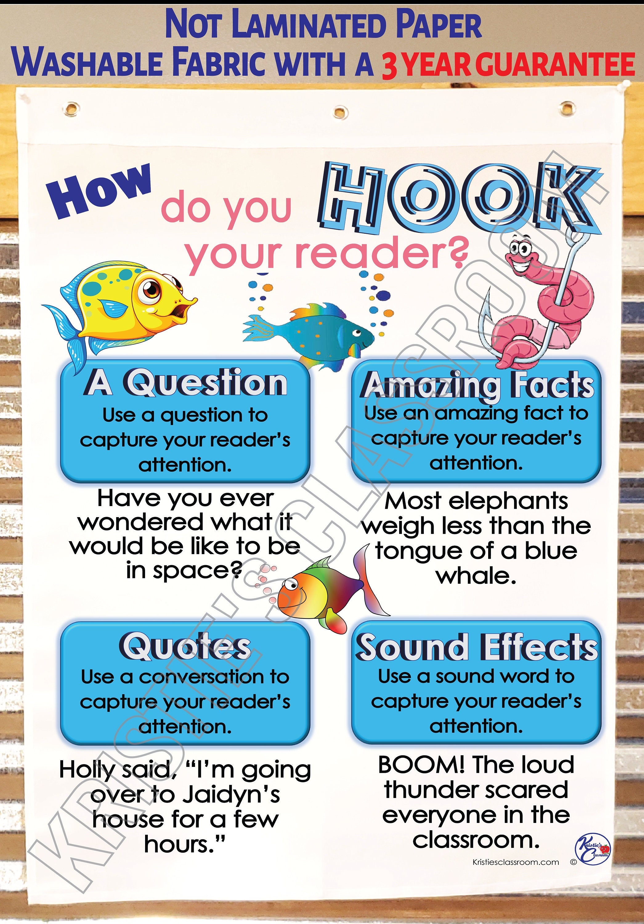 Hook Your Reader Anchor Chart Printed on FABRIC Durable Flag - Etsy
