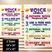 Voice Levels Anchor Chart, Printed on Fabric Durable Flag Material With ...