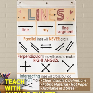 Lines -BOHO Colors (perpendicular-parallel-intersecting-line Segment ...
