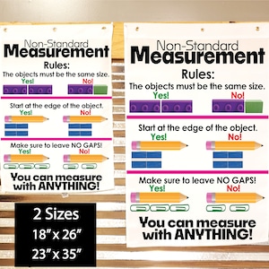 Non-standard Measurement Anchor Chart - Printed on FABRIC! Anchor ...