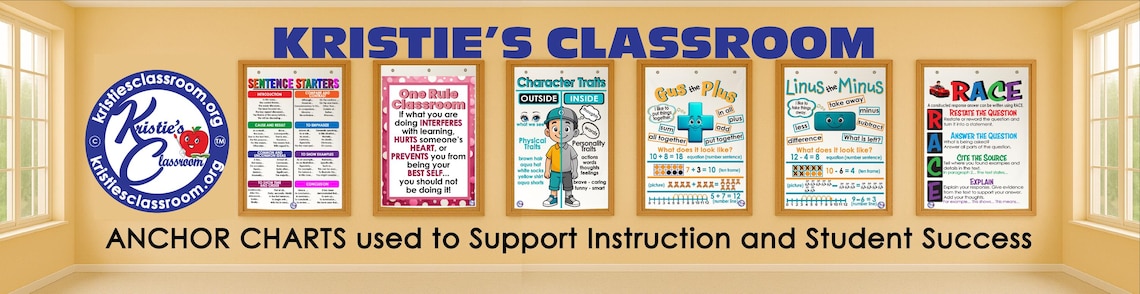 One Rule Classroom Anchor Chart: Black & White Fabric Print With ...