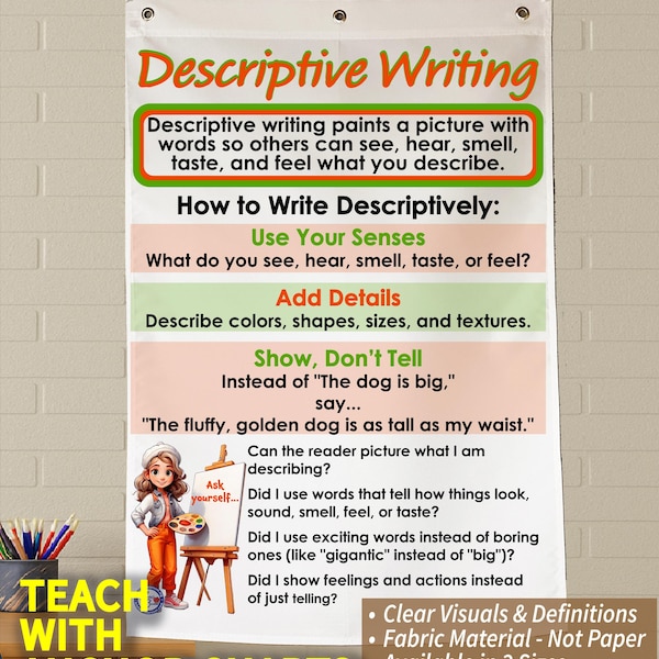 Narrative Writing Chart - Etsy