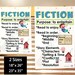 Fiction Anchor Chart Printed on FABRIC Anchor Charts Are - Etsy
