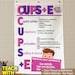CUPS +E Revise and Edit Anchor Chart: Printed Fabric, Grommets - Etsy