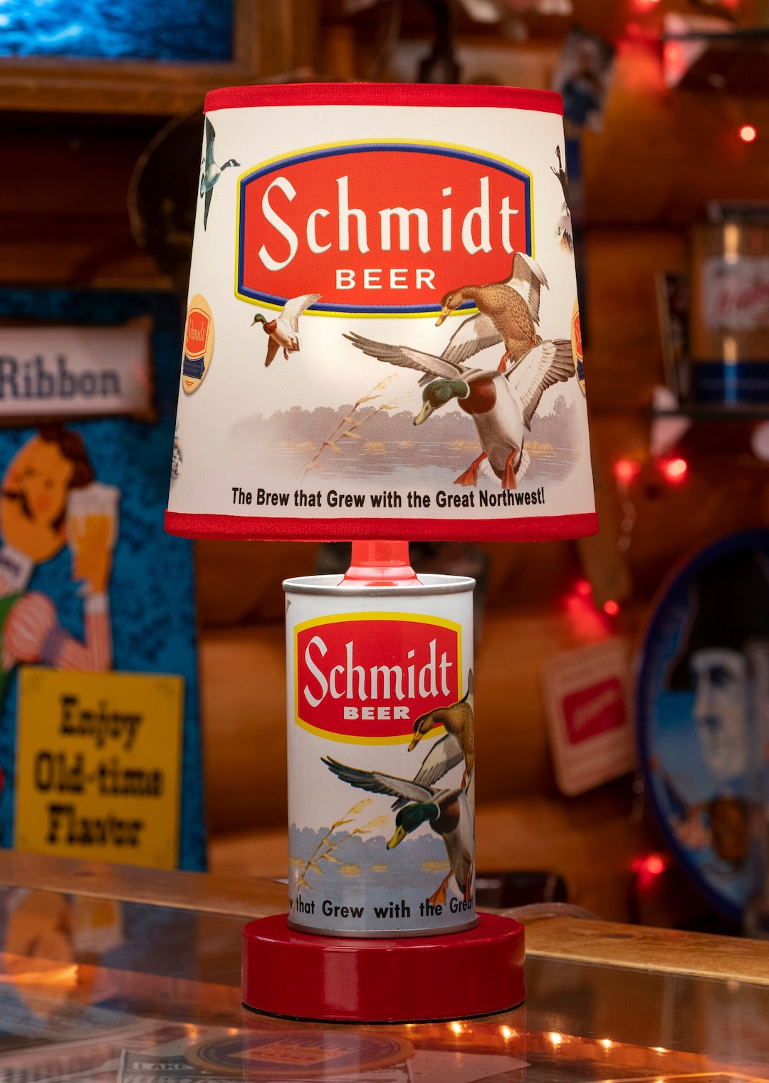 Schmidt Beer Can Lamp - Etsy
