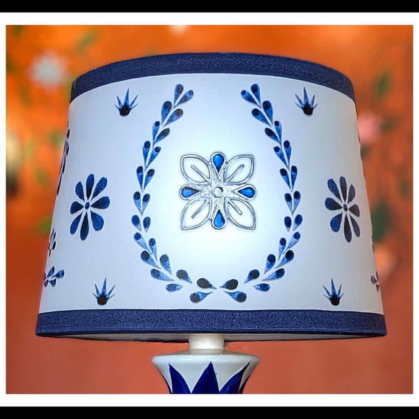 Blue Lamp Shade - Etsy