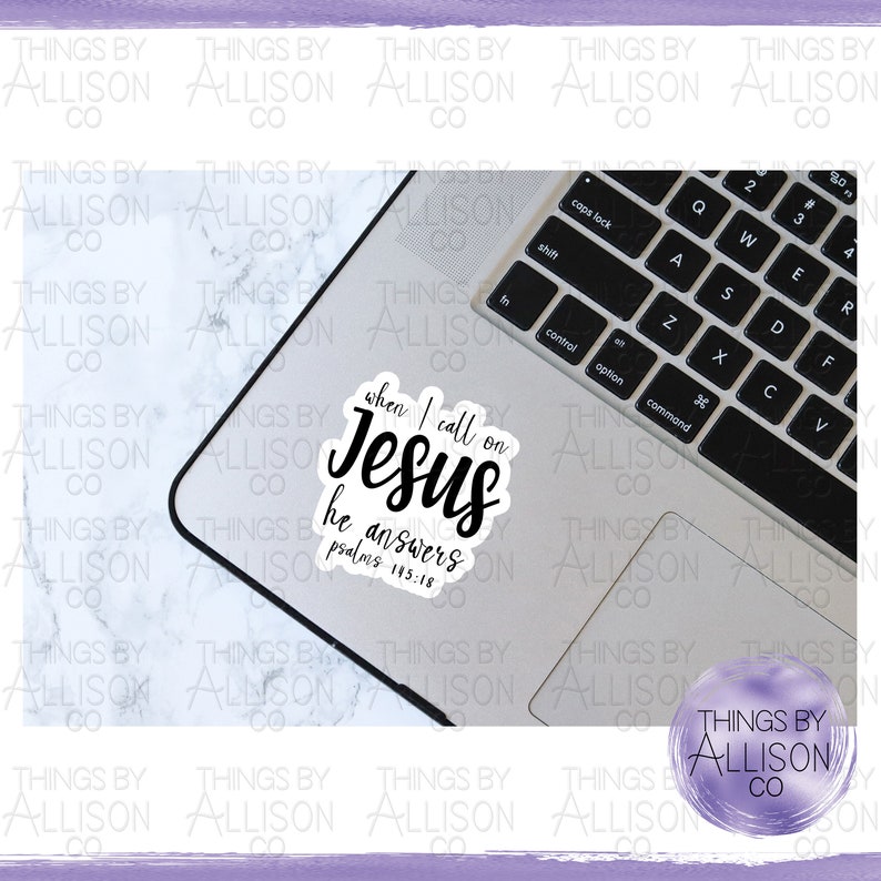 When I Call on Jesus - PNG Digital Download - Psalms - Etsy