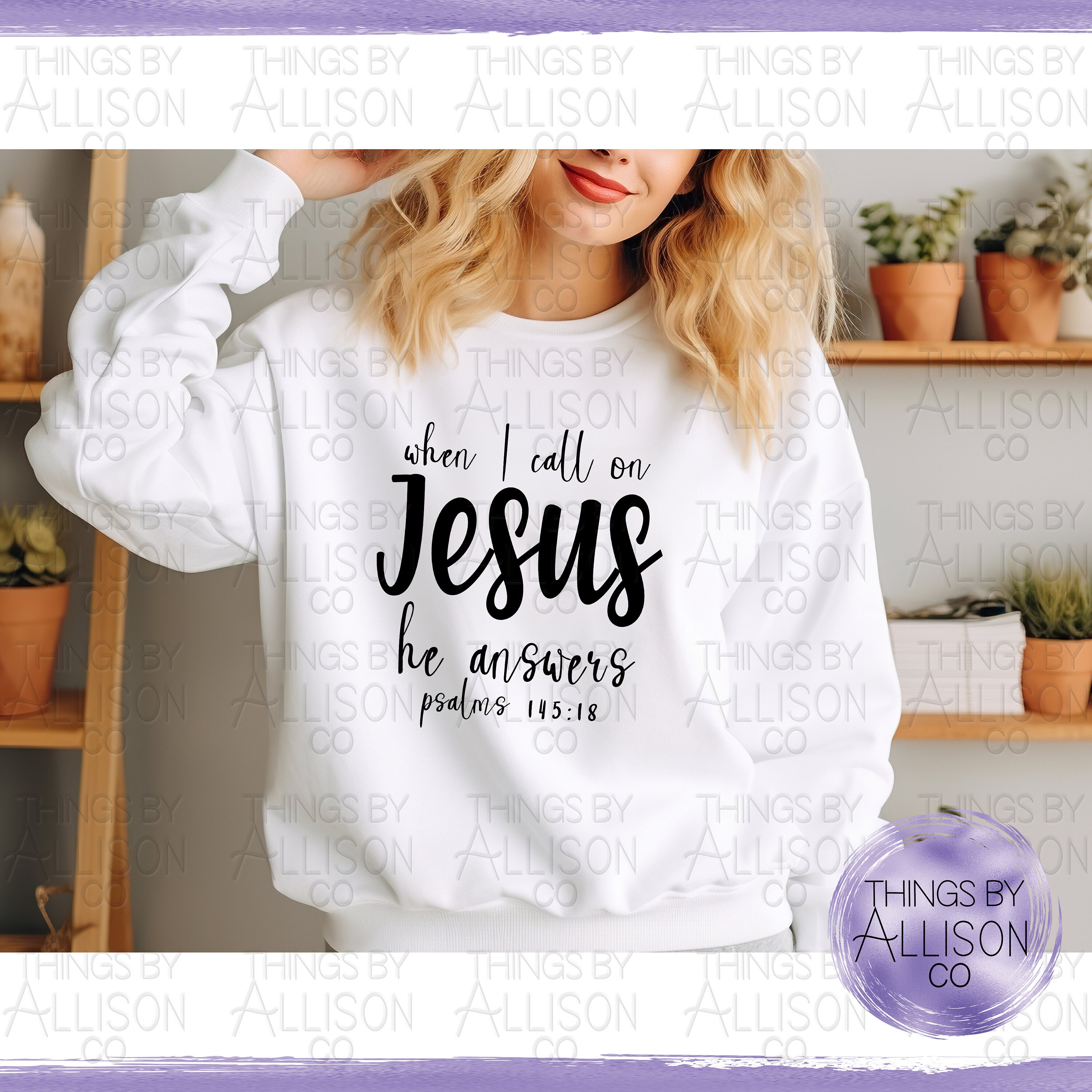 When I Call on Jesus - PNG Digital Download - Psalms - Etsy