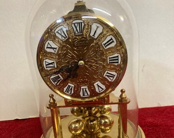 Vintage Kundo Kieninger Obergfell Glass Dome Clock - Etsy