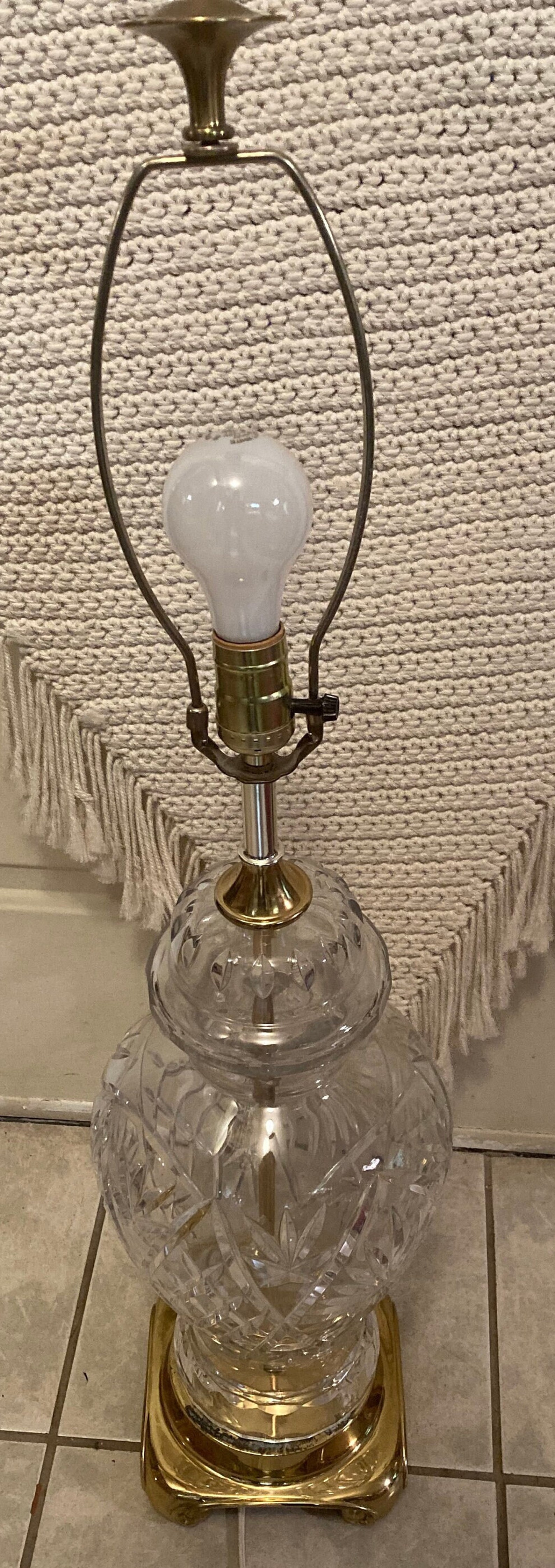 Waterford Lismore 34 Electric Crystal Lamp & Shade Lamps - Etsy