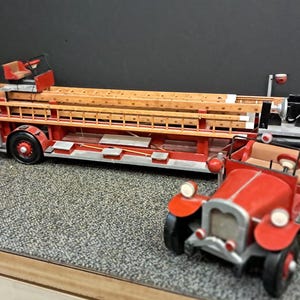 Vintage Early 1900's Style Handmade Wooden Fire Truck - Etsy