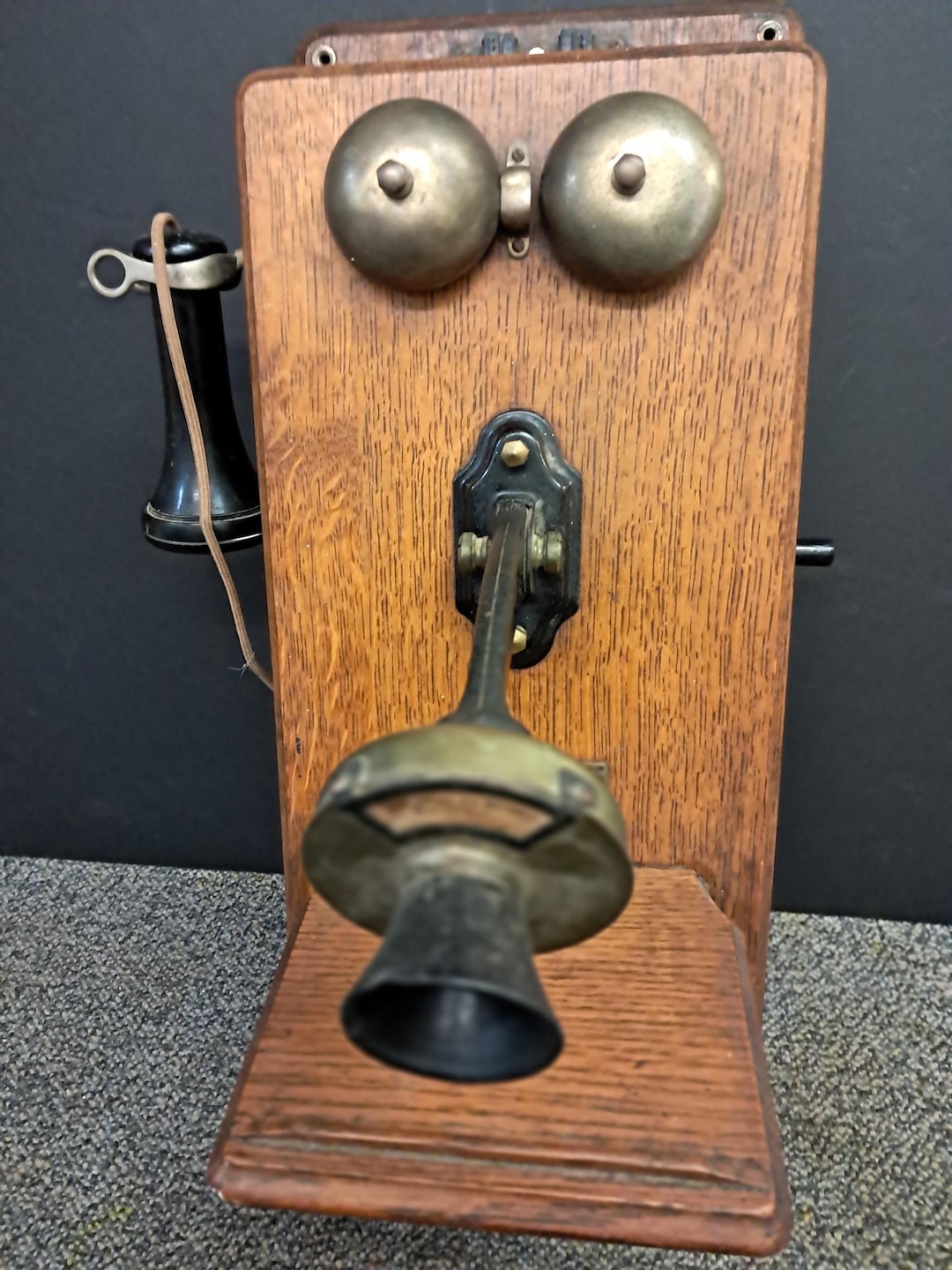 ANTIQUE STROMBERG-CARLSON Oak Wood Wall Hand Crank Telephone - Etsy
