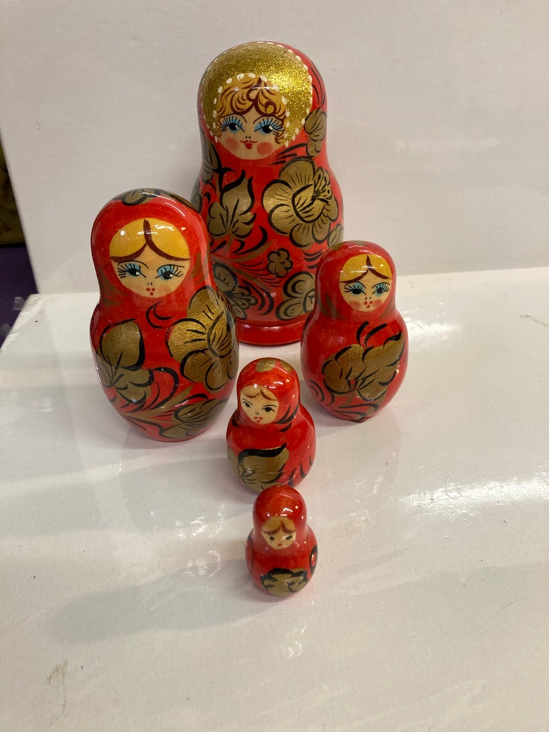 4 American, Chinese and Rusian Nesting Doll Houses - Etsy