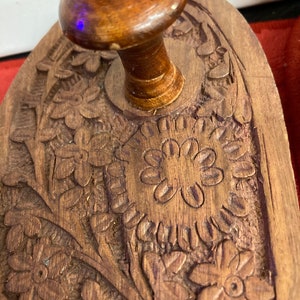 Hand Carved Wooden Khadau , Wooden Sandals Handcrafted Traditional ...