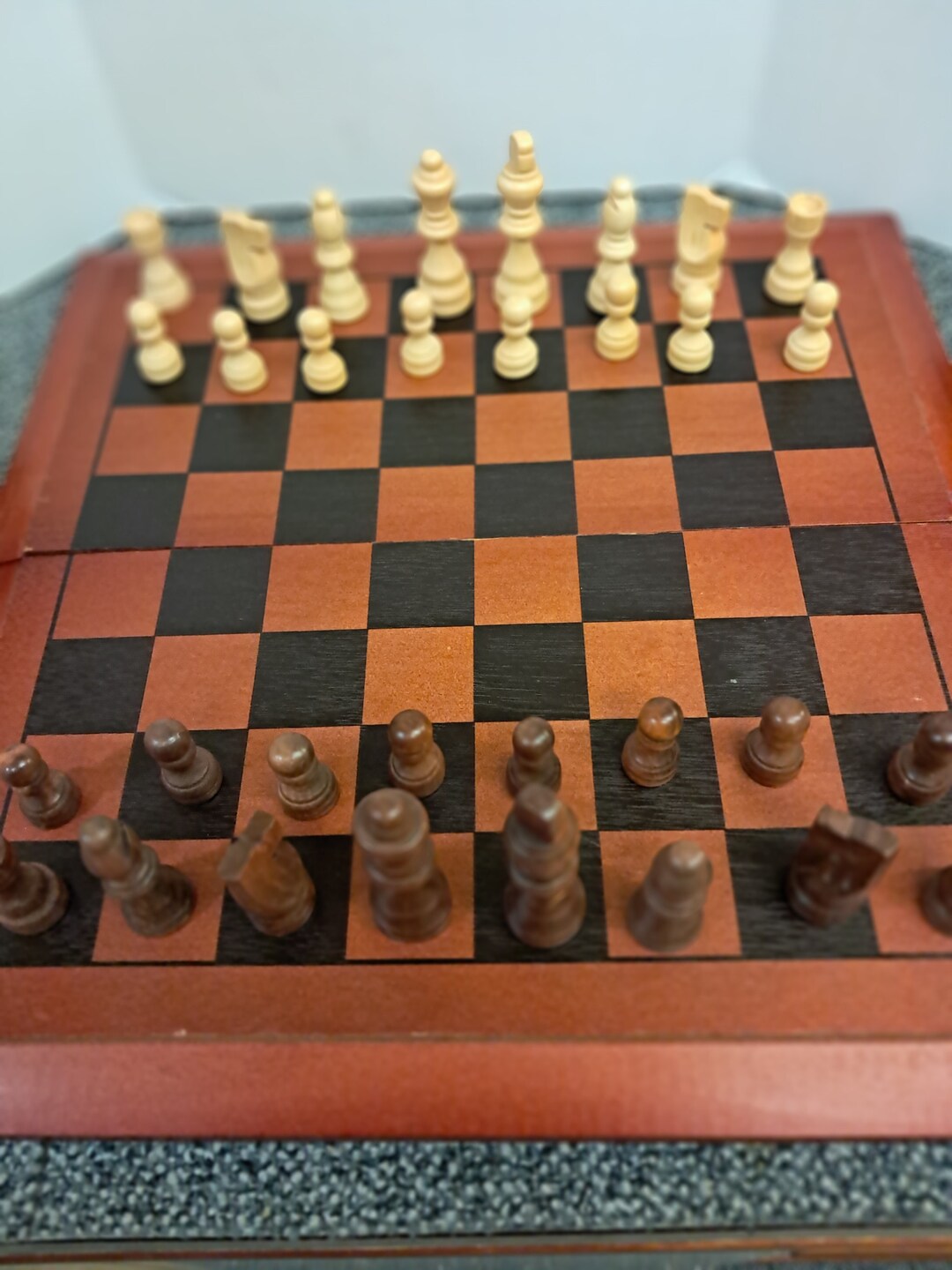 Handmade Wood Chess Set - Etsy