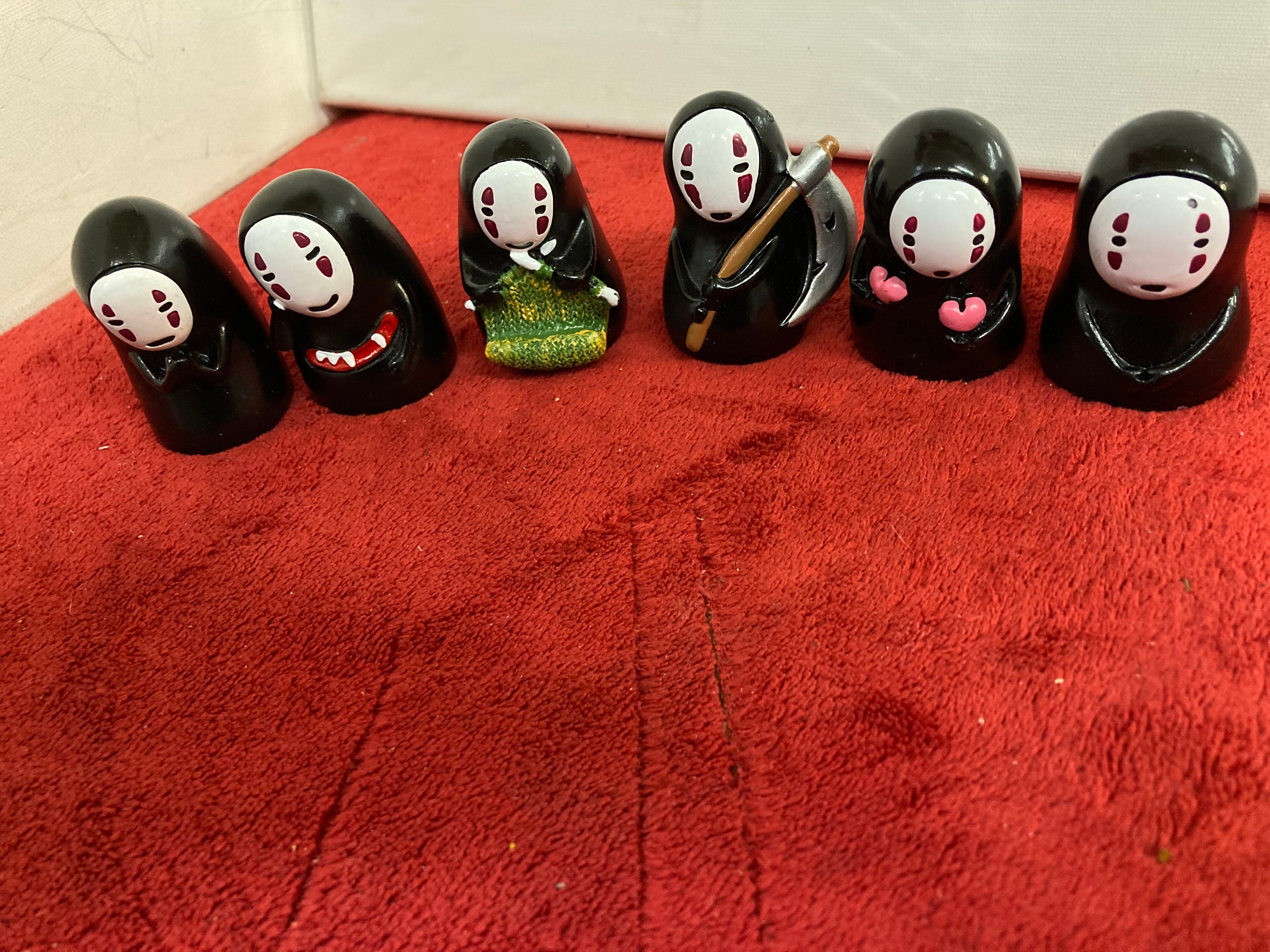 Six Spirited Away No-face Man Kaonashi Solar Figures - Etsy