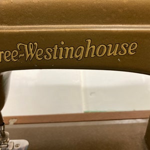 Free Sewing Machine Company WESTINGHOUSE Electric Type E, Rockford ...