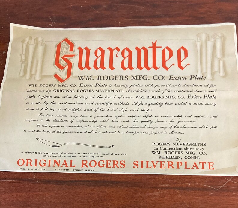 Original Rogers Silverplate Flatware Set for 12 Extra Plate - Etsy