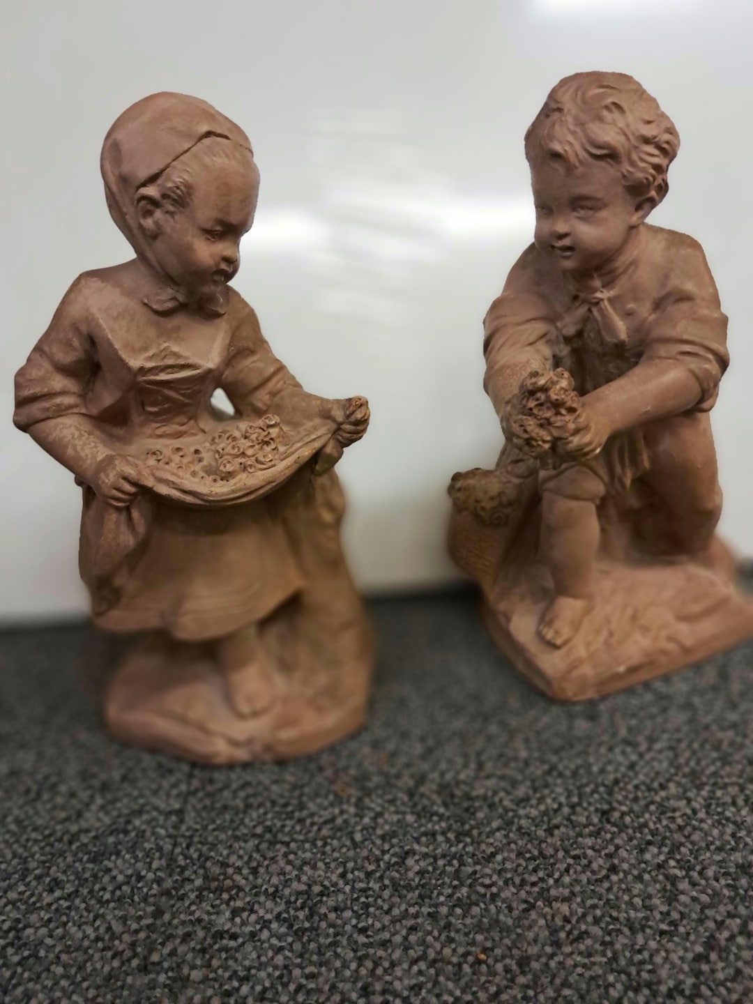 Borghese Boy and Girl Statues - Etsy