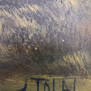 Pair of Vintage Landscape Oil Paintings (j.tolal & J. Toyle) - Etsy