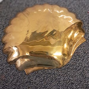Scalop Shape Bronze Plate - Etsy