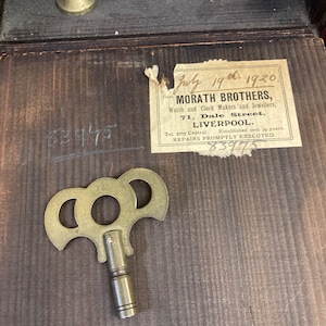 Antique Oak Mantel Clock by Morath Brothers, Liverpool, JULY 1920 - Etsy