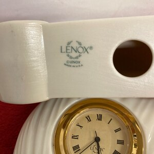 2 Lenox Porcelain Desk Clocks - Etsy