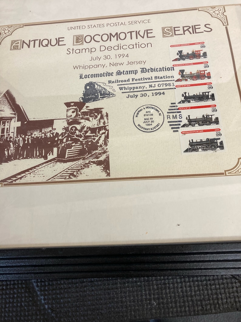 Antique Locomotive Series Stamp Dedication.railroad Festival Station ...