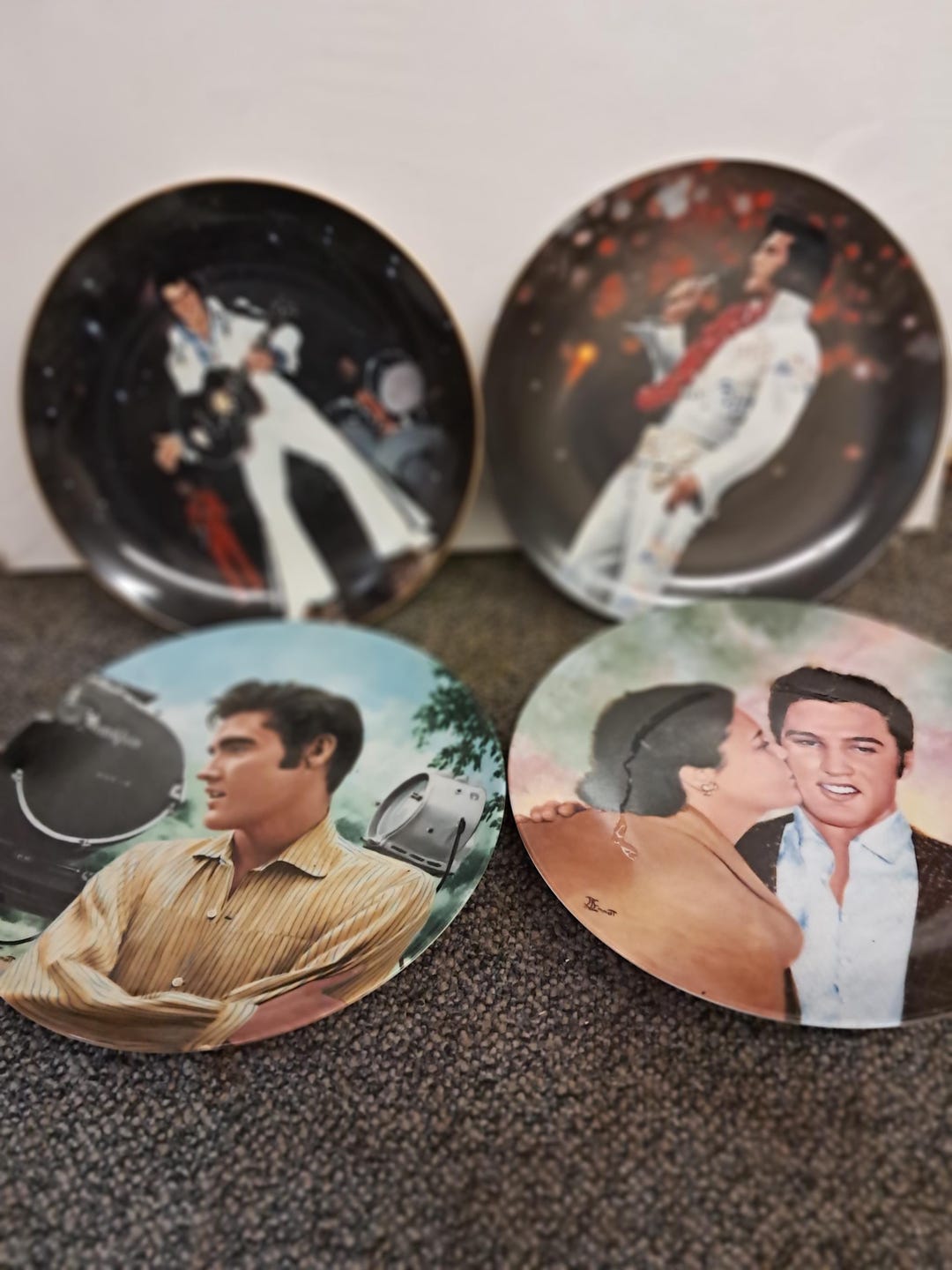 4 Vintage and Rare Elvis' Decorative Plates. - Etsy