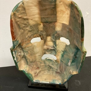 Stone and Marble Tile Abalone Decorative Mask Ceramic Free Standing Art ...