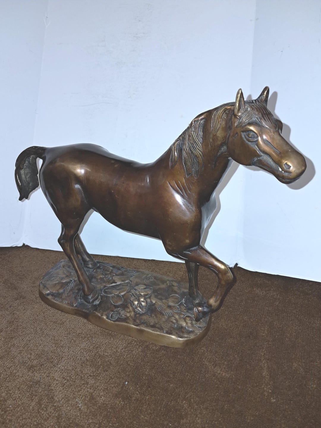 Solid Bronze Mare and Foal Sculpture: Equestrian Art, 15" Height - Etsy
