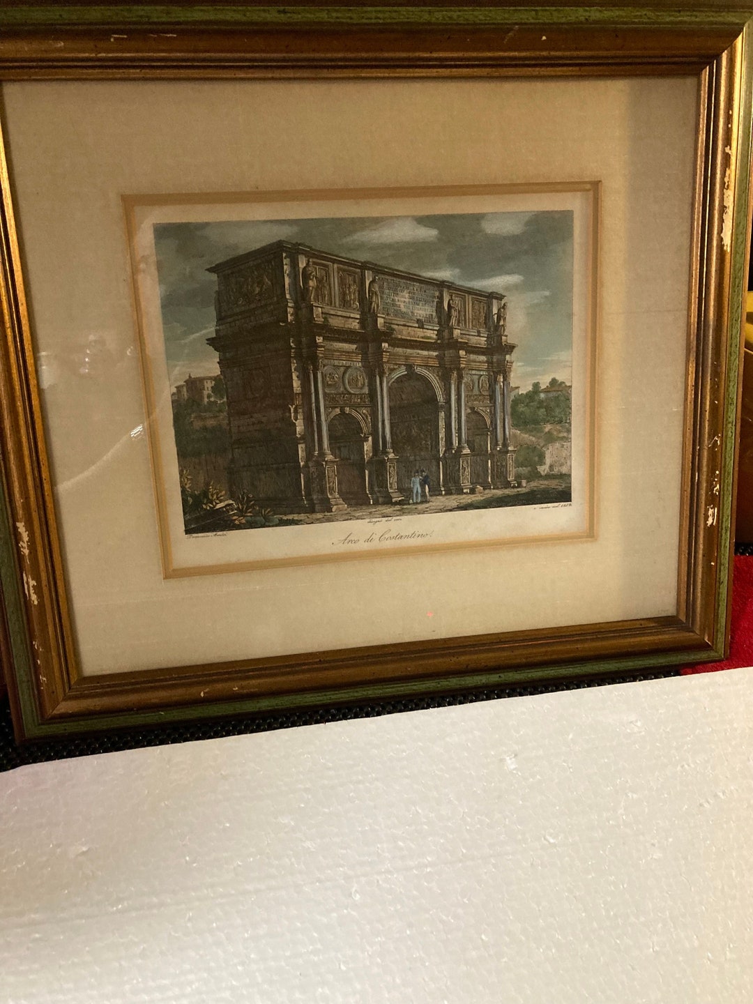 Arco De Constantino Lithograph.domenico Amici,disegno Dal Vero.e Incise ...