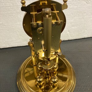 Vintage Kundo Kieninger Obergfell Glass Dome Clock - Etsy