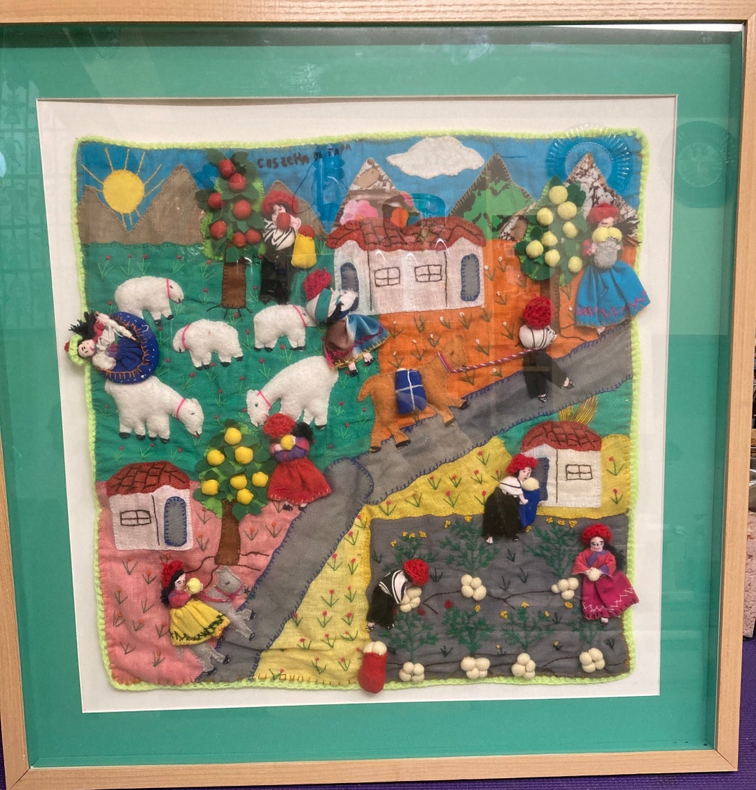 ARPILLERA , Village Life - PERUVIAN HANDICRAFTS - Etsy