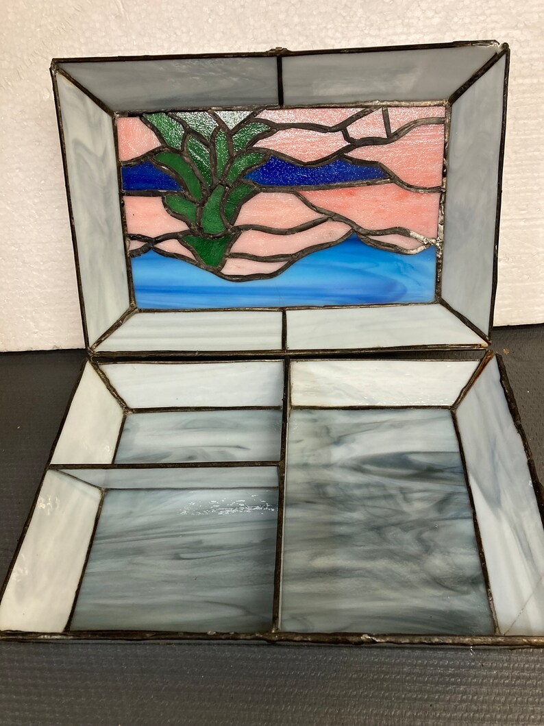 Hand Made Stained Glass Jewelry Box - Etsy
