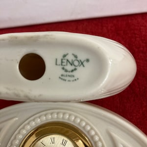 2 Lenox Porcelain Desk Clocks - Etsy