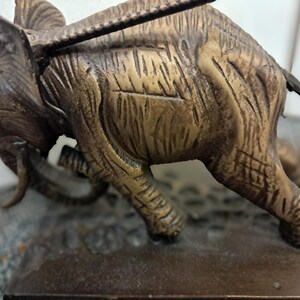 A Bronze Finish Elephant Centerpiece/sculpture - Etsy