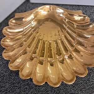 Scalop Shape Bronze Plate - Etsy