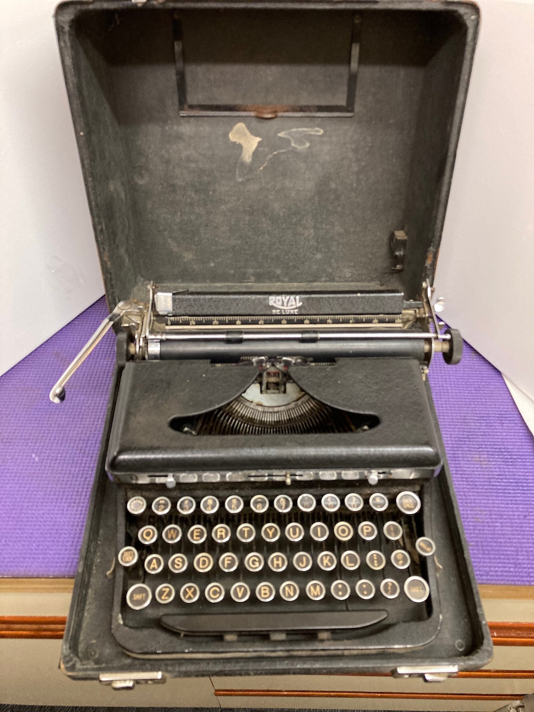 VINTAGE 30S Royal Deluxe "a" Manual Typewriter Touch Control - Etsy