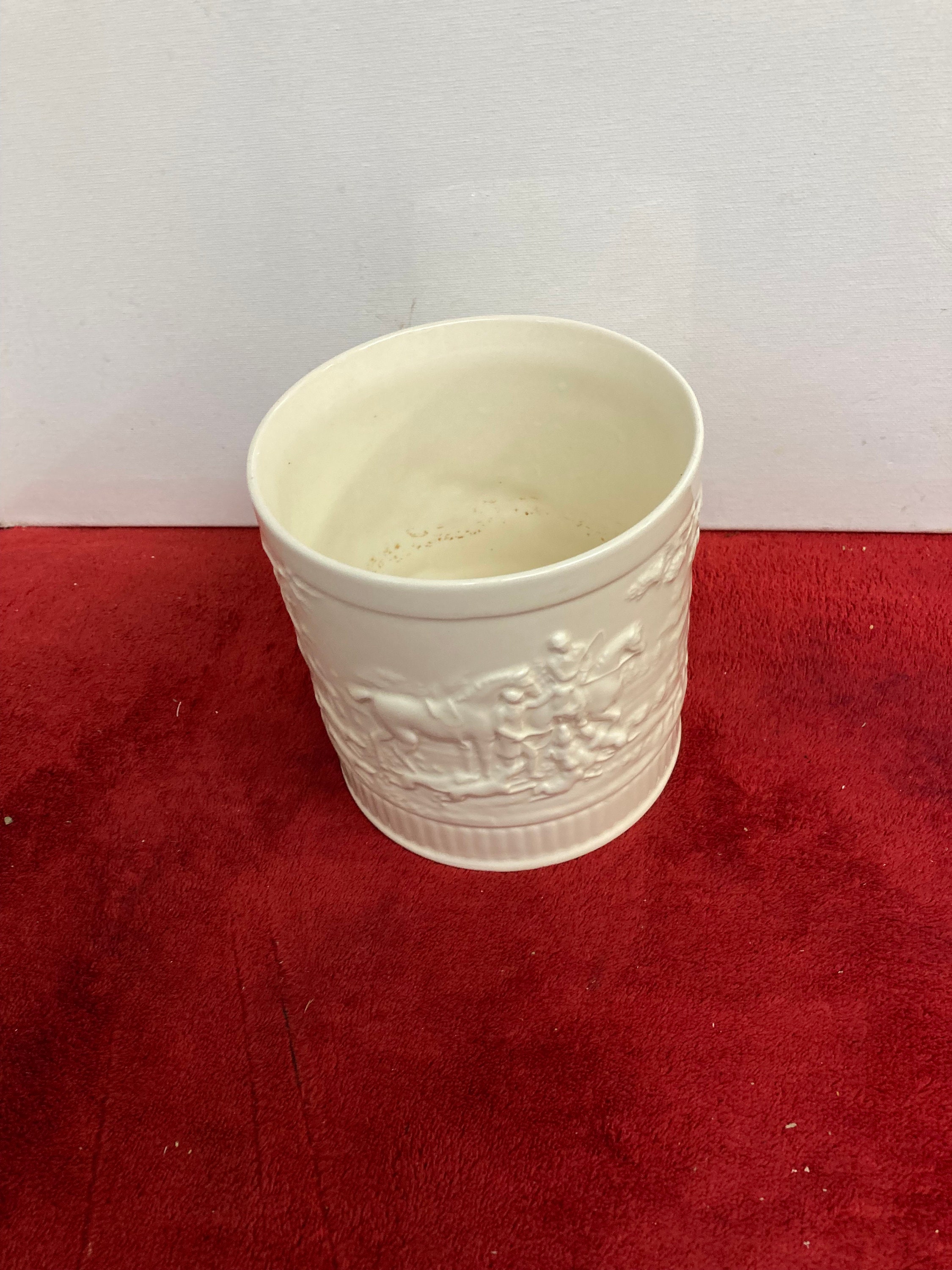 Wedgewood Devonshire Biscuit Barrel Equestrian Themed. No Lid, Extra Inner Vase - Etsy