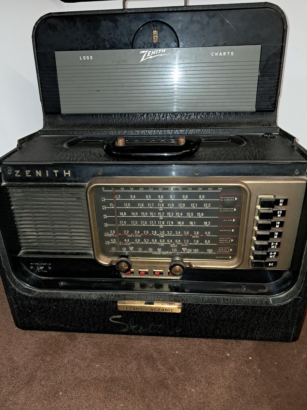 Vintage Zenith Transoceanic R600 Multi Band Tube Radio - Etsy