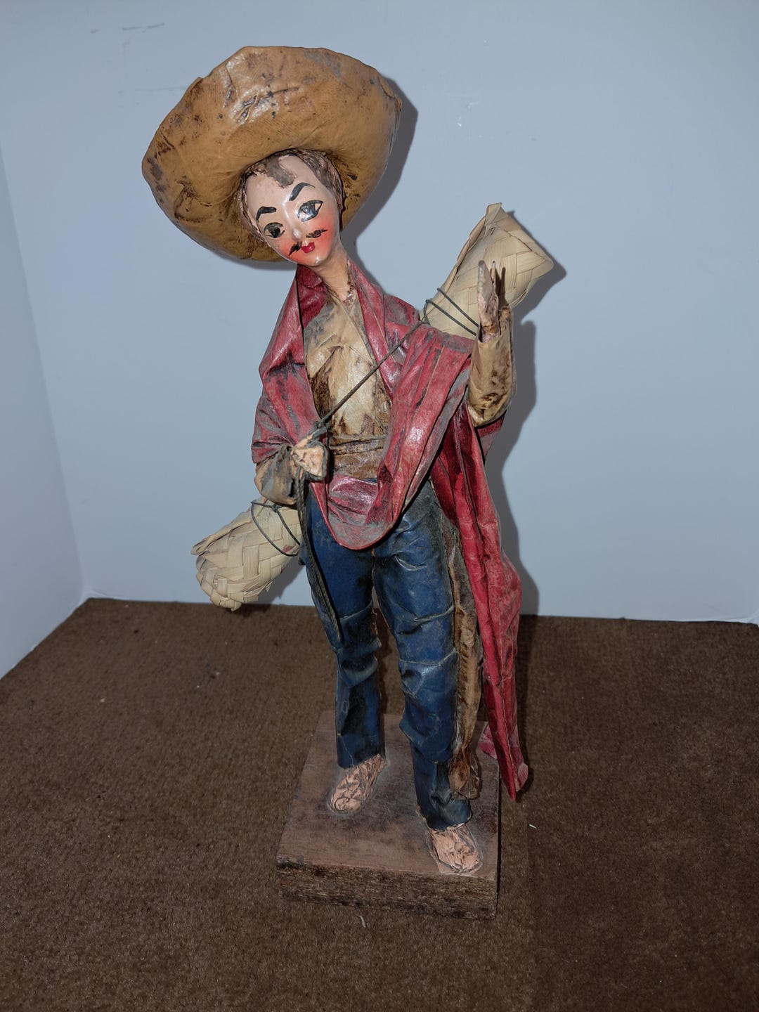 Vintage Mexican Paper Mache Folk Art Sculpture - Etsy