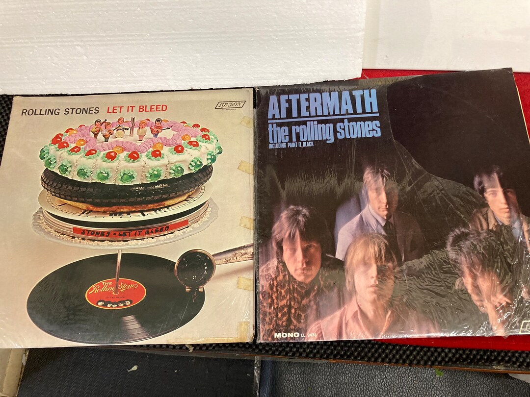 Two Rolling Stones Vintage 33 RPM Speed Vinyl Records - Etsy
