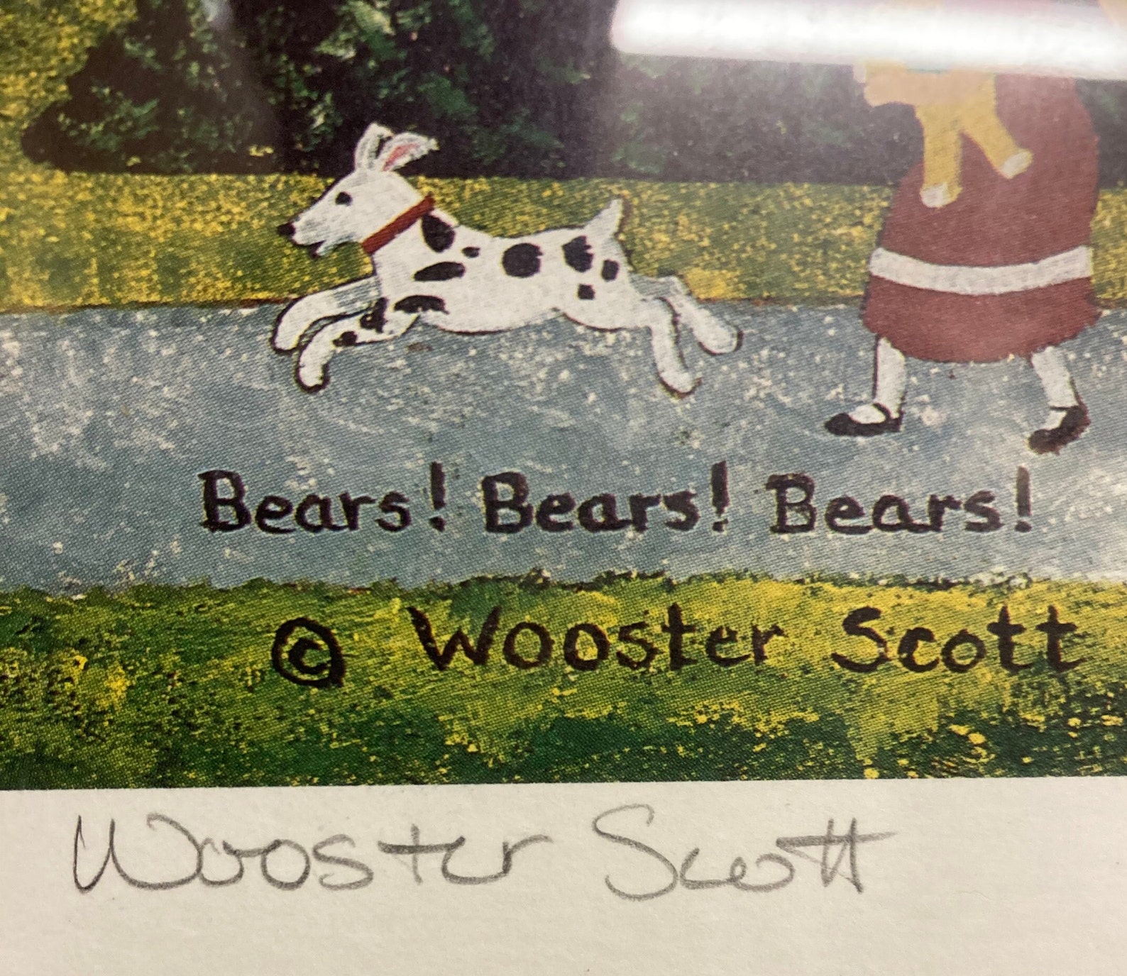 Signed Jane Wooster Scott Lithograph, Bears!, Framed - Etsy